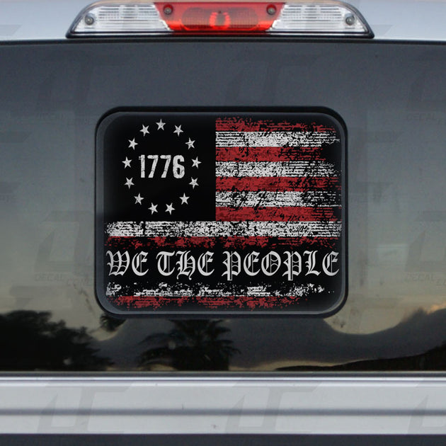 American Flag We The People 1776 Rear Window Printed Accent Decal For ...