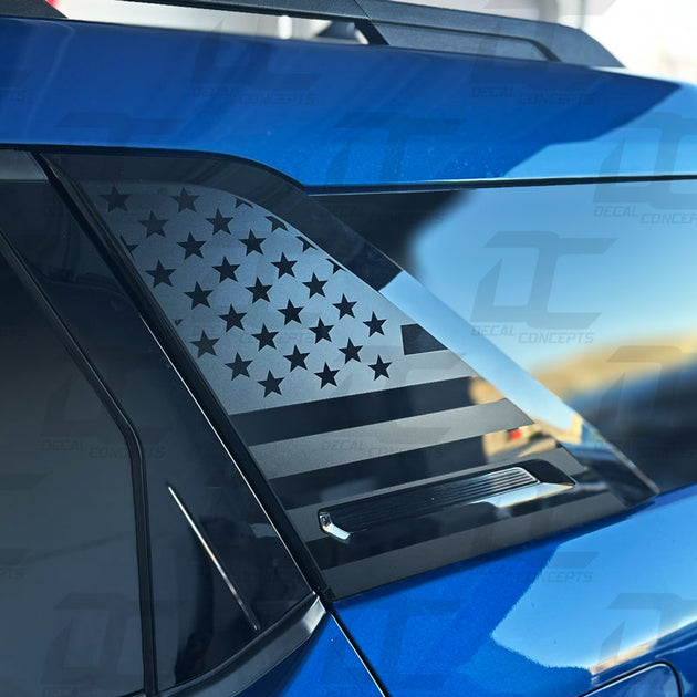 American Flag Rear Corner Molding Accent Decal Kit For Ford Bronco ...