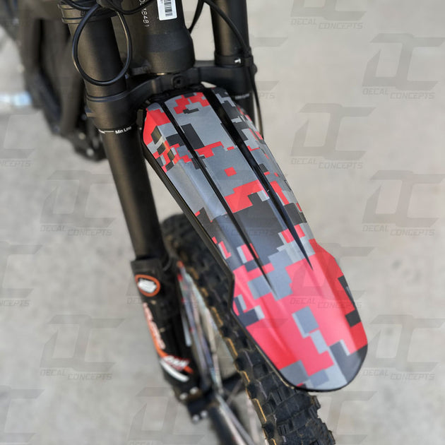 Carbon Fiber Front Fender Accent Decal Kit For Surron | Decal Concepts ...