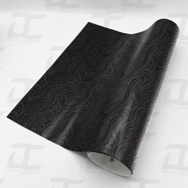 Topographic Pattern High Tack Vinyl Wrap Material | Decal Concepts