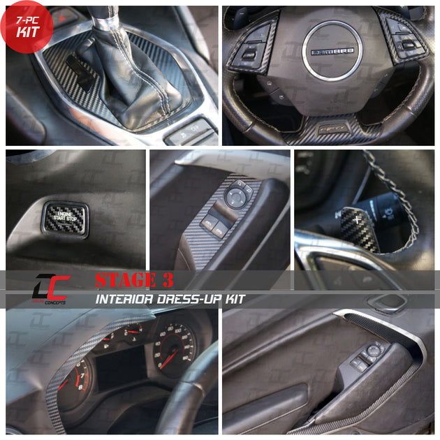 Stage 3 Interior Decal Dress Up Kit For Chevy Camaro (2016-2024 ...