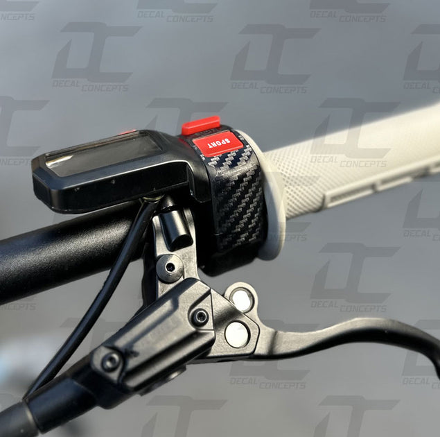 Carbon Fiber Handle Bar Controls Accent Decal Wrap Kit For Surron ...